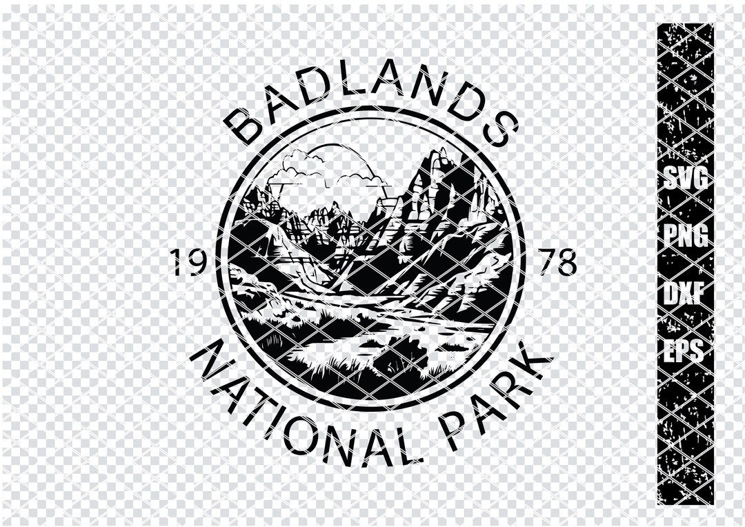 BADLANDS NATIONAL PARK Svg, Badlands National Park Svg Files for Cricut ...