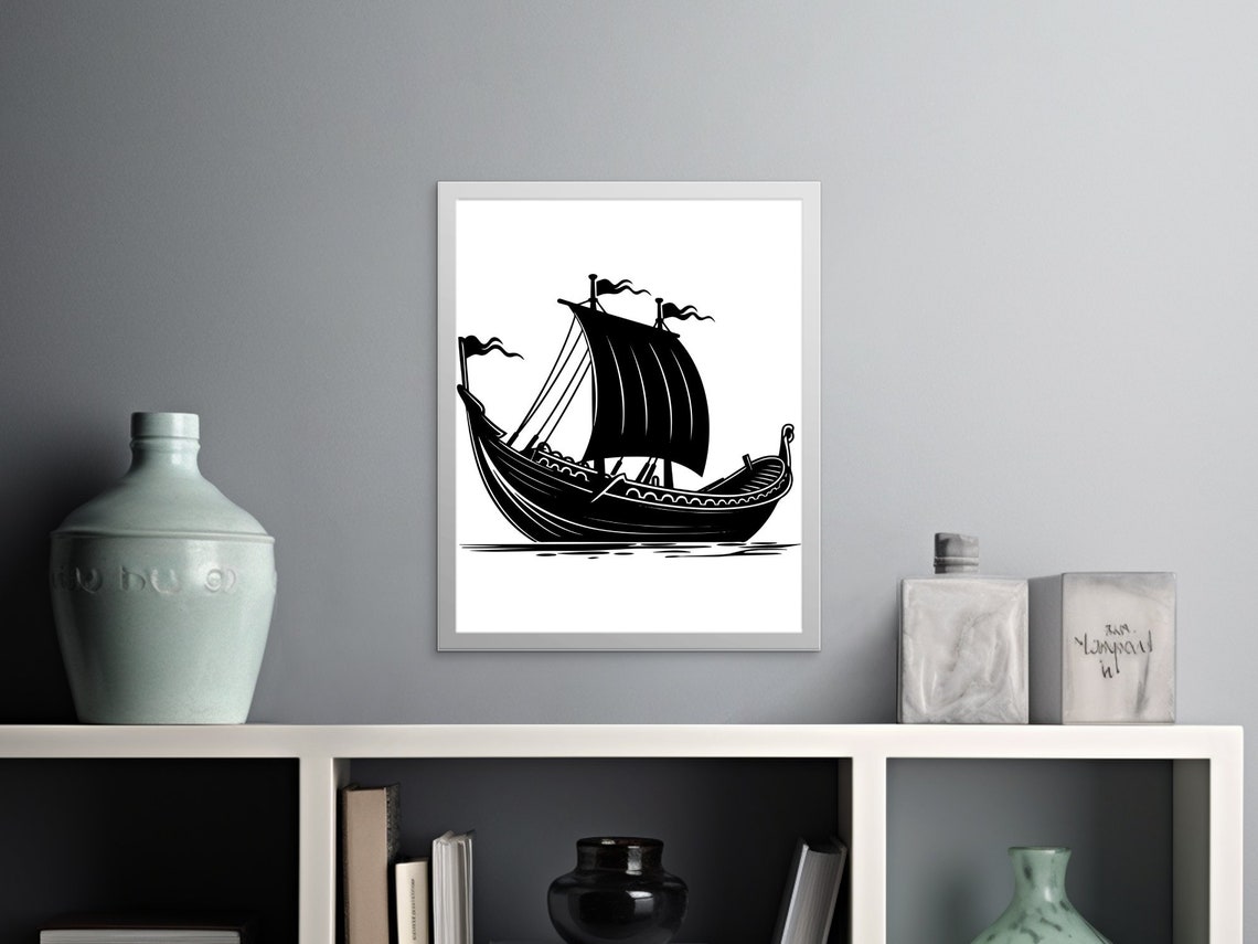 VIKING SHIP SVG, Viking Vessel Svg Files for Cricut, Viking Boat ...