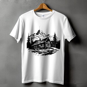 RUSTIC LOG CABIN Svg, Wilderness Wood Cabin Svg Files for Cricut, Wood ...