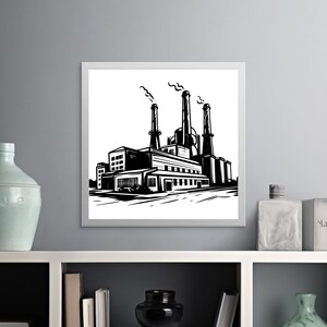MANUFACTURING FACTORY SVG, Manufacturing Plant Svg Files for Cricut ...