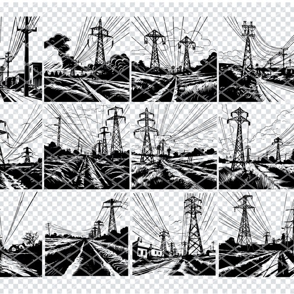 Power Lines - Etsy