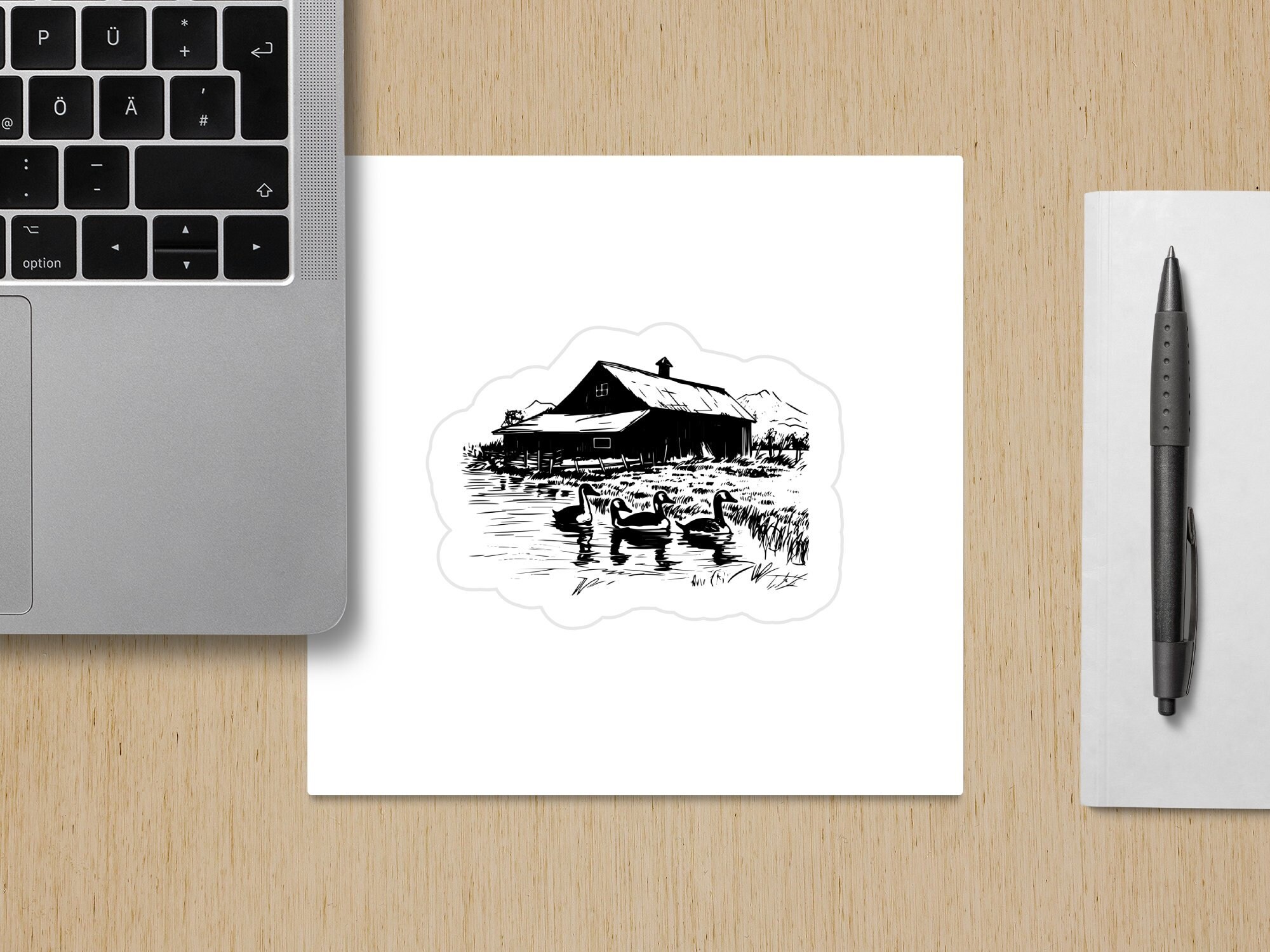 RUSTIC BARN GEESE Svg, Rustic Barn Duck Svg Files for Cricut, Old Farm ...