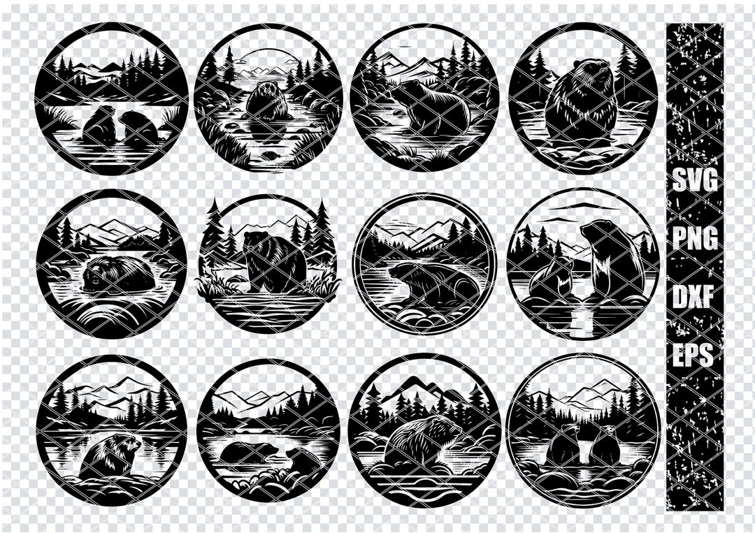 WILD BEAVER SVG, River Beaver Svg Files for Cricut, Mammal Beaver ...