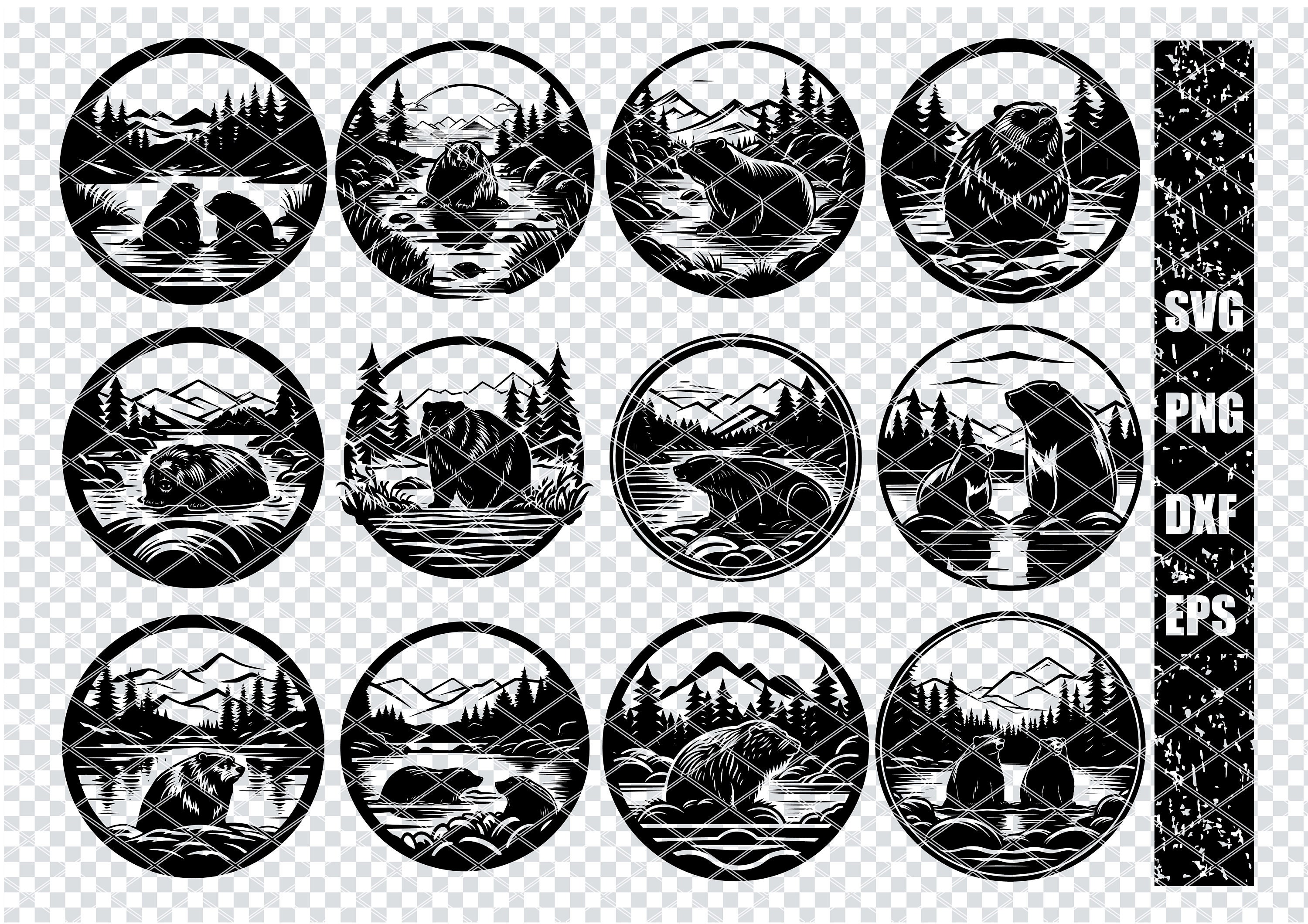 WILD BEAVER SVG, River Beaver Svg Files for Cricut, Mammal Beaver ...