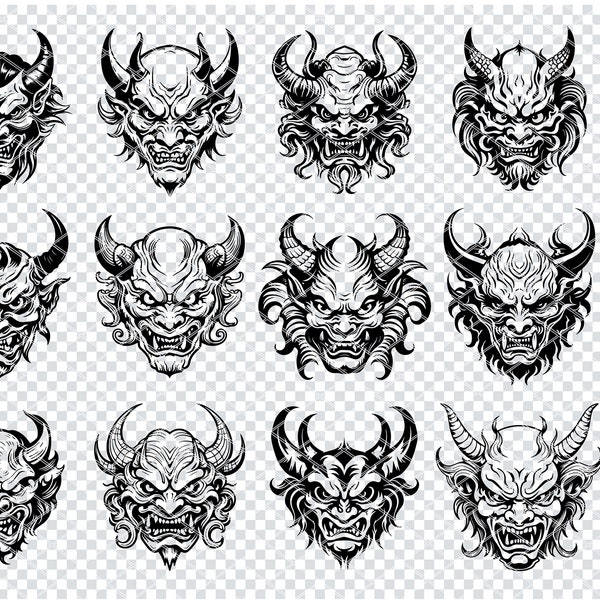 Oni Svg - Etsy