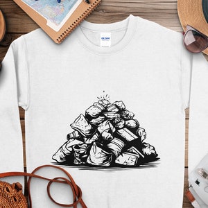 RUBBISH TRASH HEAP Svg, Pile of Rubbish Svg Files for Cricut, Junk Pile ...