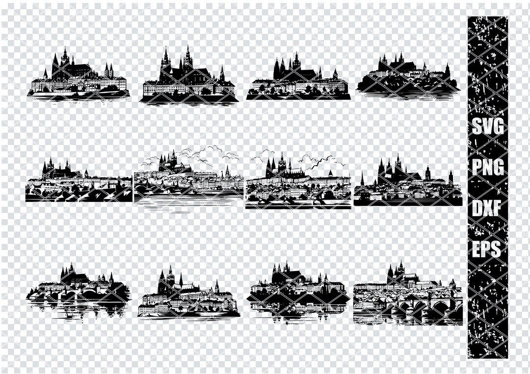 PRAGUE CASTLE SVG, Prague Castle Svg Files for Cricut, Prazsky Royal ...