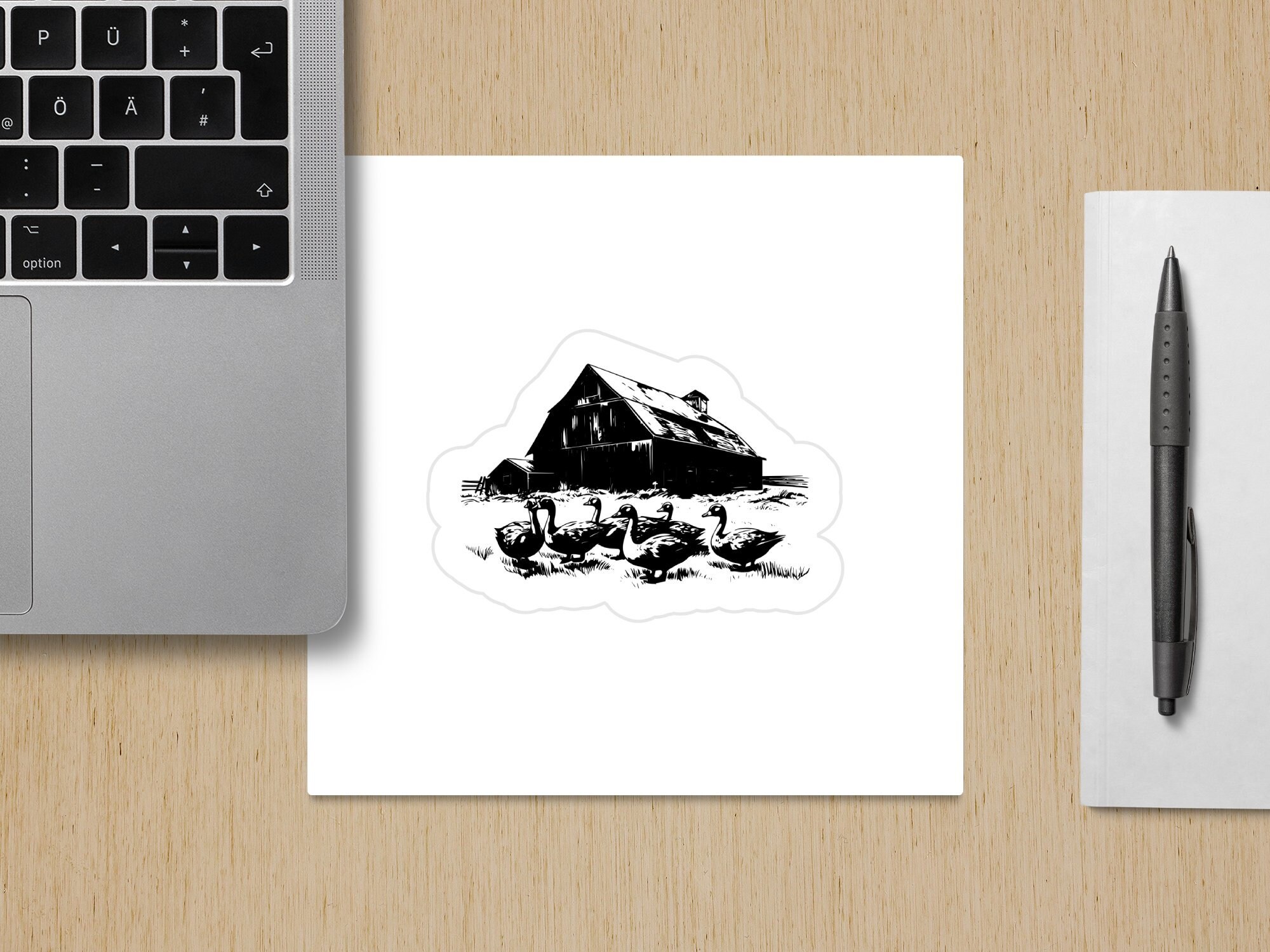 RUSTIC BARN GEESE Svg, Rustic Barn Goose Svg Files for Cricut, Old Farm ...