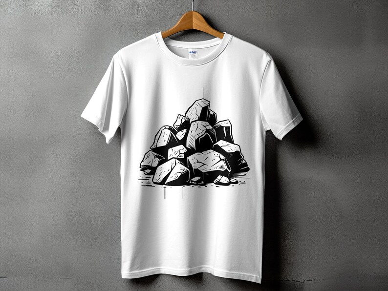 ROCK PILE SVG, Boulder Pile Svg Files for Cricut, Stone Pile Clipart ...