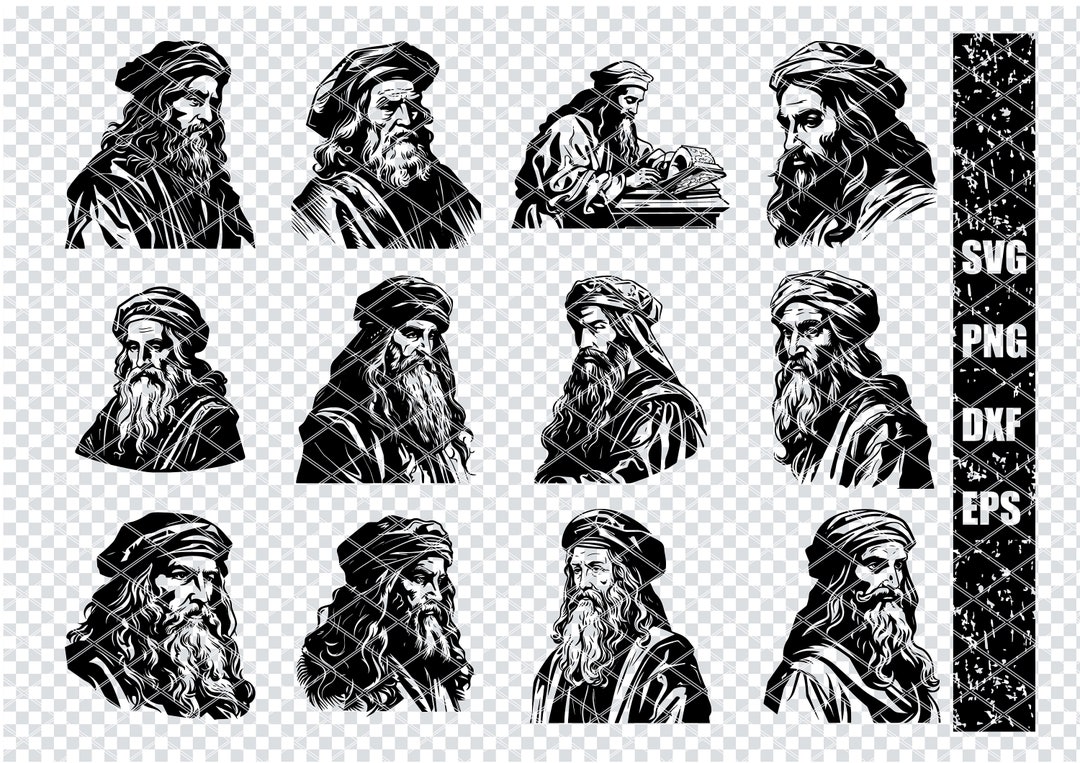 LEONARDO DA VINCI Svg, Leonardo Da Vinci Inventor Svg Files for Cricut ...