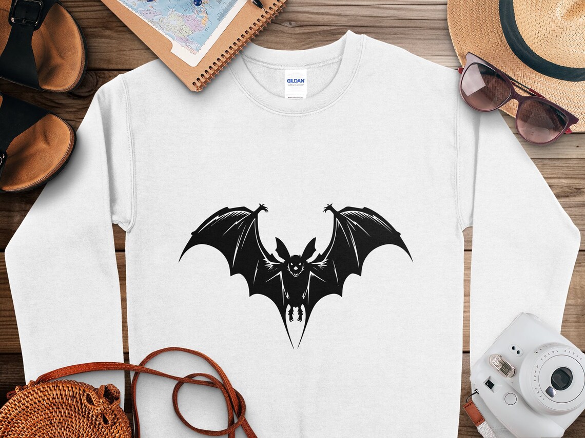 FLYING VAMPIRE BAT Svg, Creepy Gothic Bat Svg Files for Cricut ...