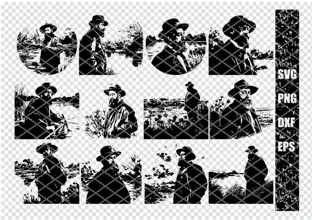 CLAUDE MONET SVG, Monet French Painter Svg Files for Cricut, French ...