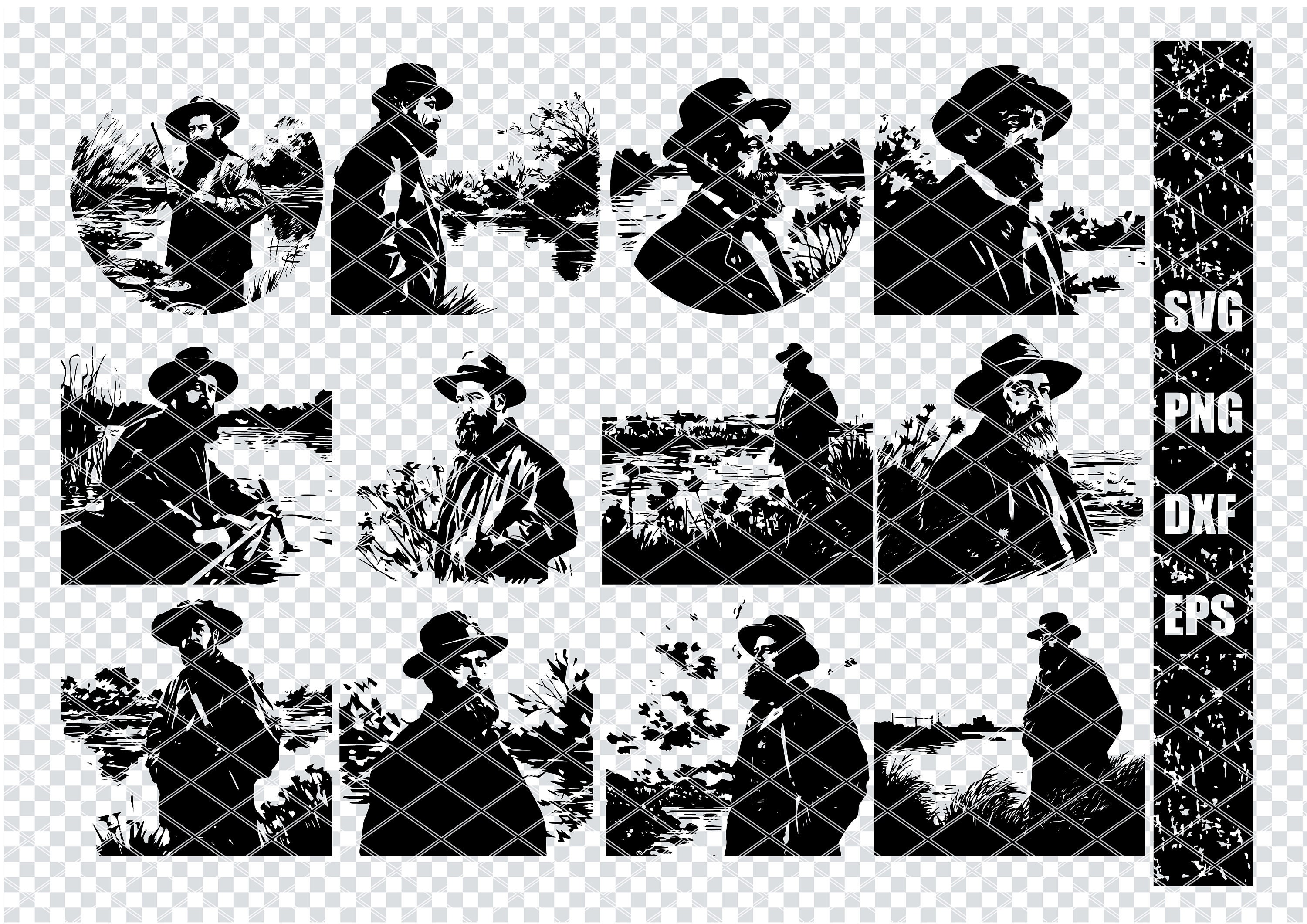 CLAUDE MONET SVG, Monet French Painter Svg Files for Cricut, French ...