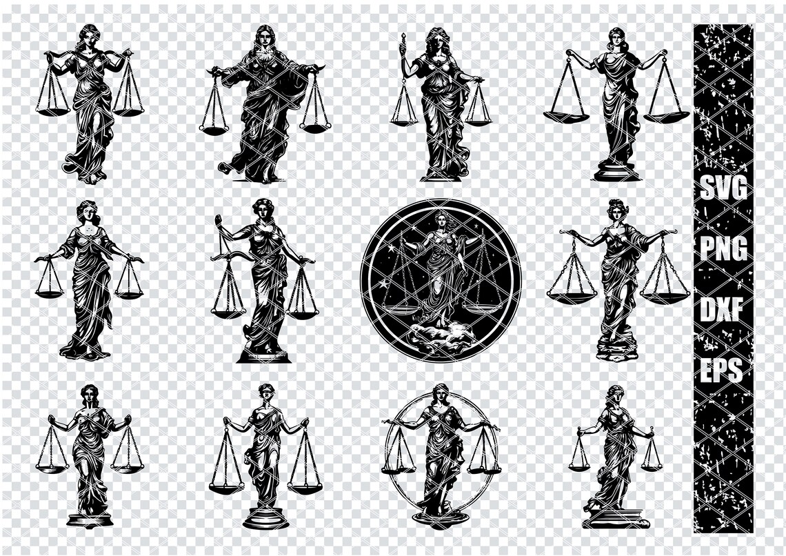 JUSTICE SCALE SVG, Justice Balance Svg Files for Cricut, Justice Scale ...