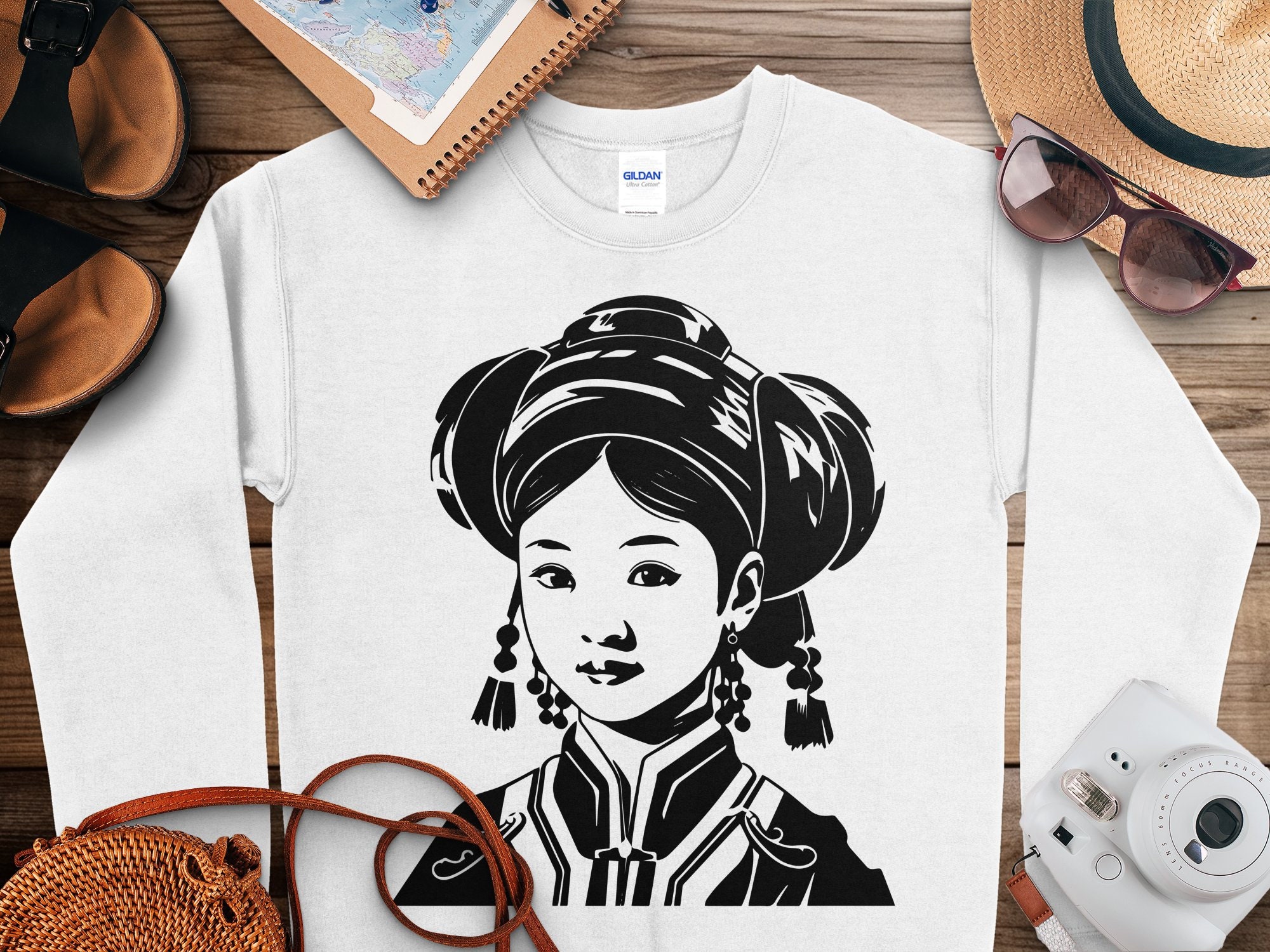CHINESE GIRL SVG, Chinese Girl Kid Svg Files for Cricut, Chinese ...