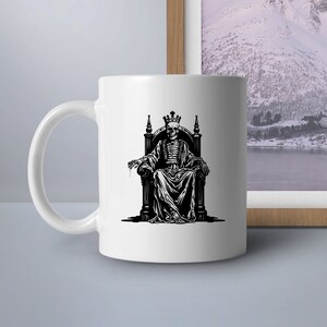 KING SKELETON SVG, Crowned Skeleton King Svg Files for Cricut, Noble ...