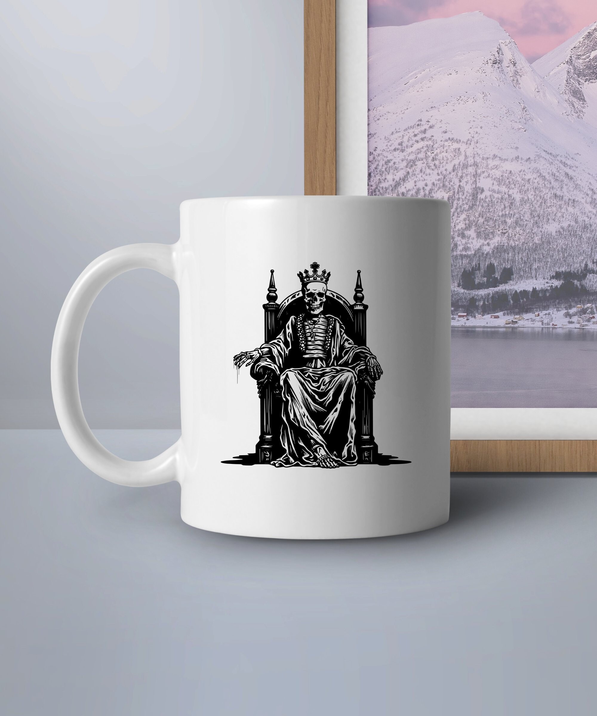 KING SKELETON SVG, Crowned Skeleton King Svg Files for Cricut, Noble ...