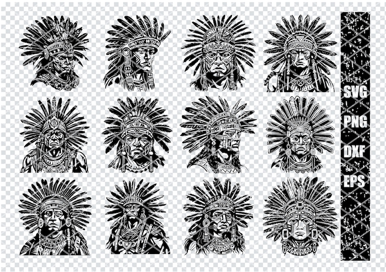 MALE AZTEC WARRIOR Svg, Ancient Aztec Warrior Svg Files for Cricut ...