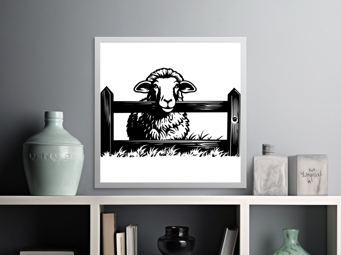 WOOLY SHEEP FARM Svg, Rustic Sheep Barn Svg Files for Cricut, Sheep ...