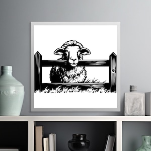 WOOLY SHEEP FARM Svg, Rustic Sheep Barn Svg Files for Cricut, Sheep ...
