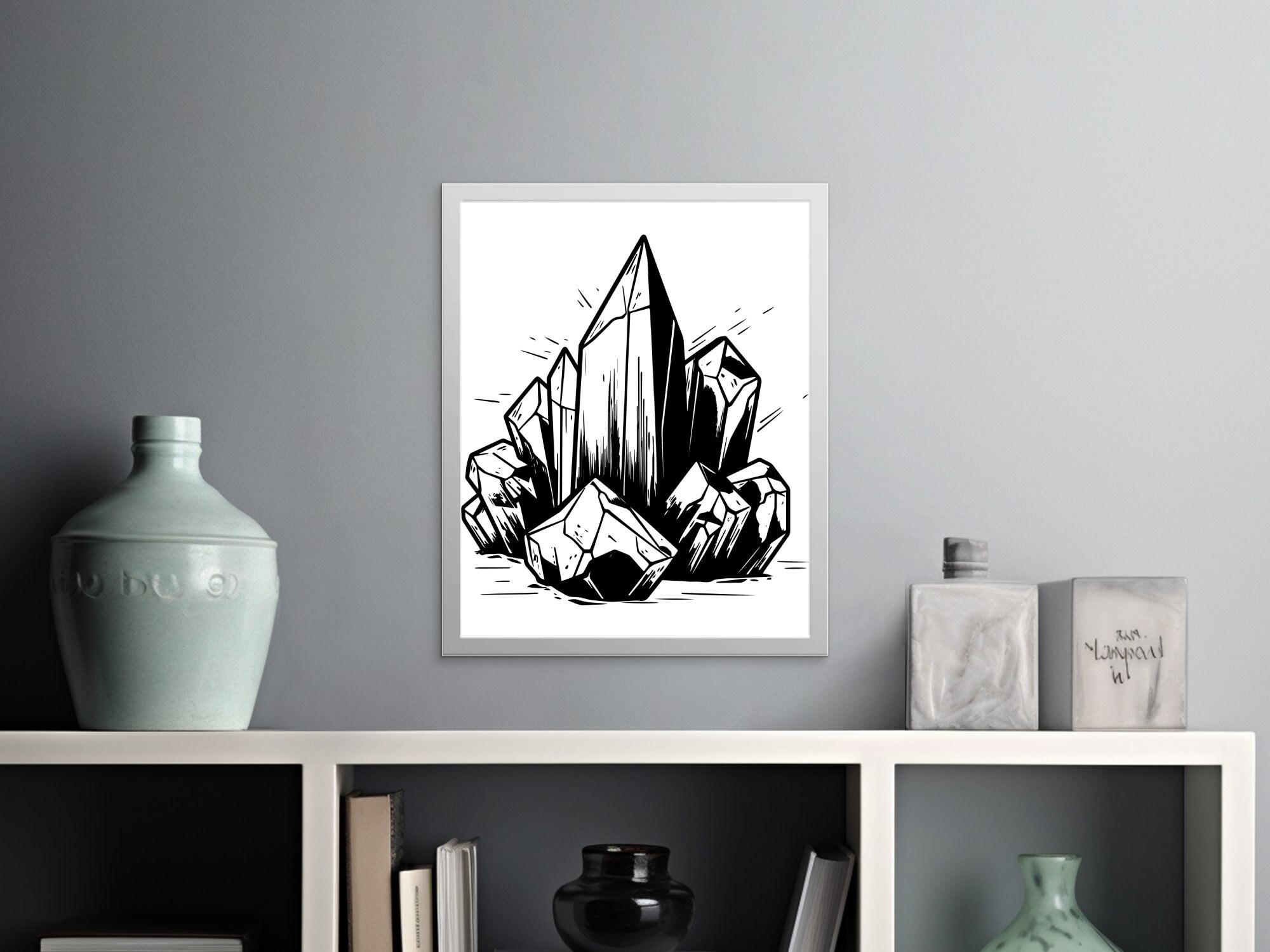 CRYSTAL MINERAL ROCK Svg, Crystal Quartz Svg Files for Cricut, Silica ...