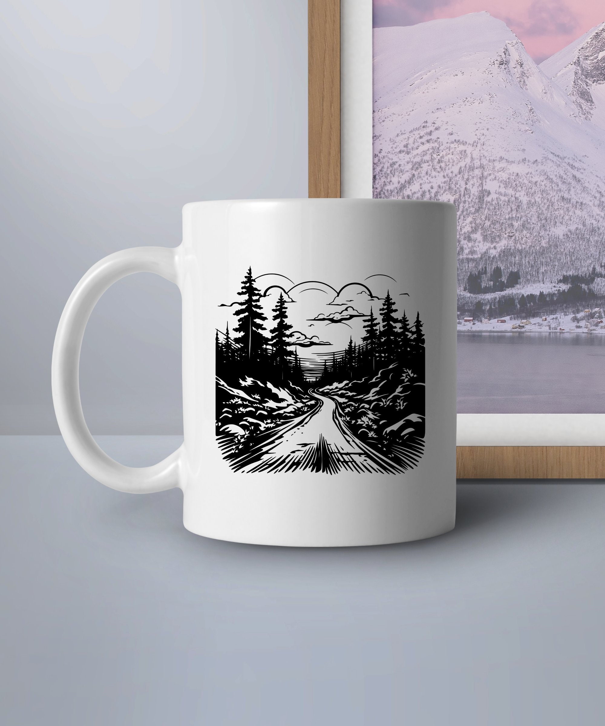 WOODLAND FOREST ROAD Svg, Forest Trail Road Svg Files for Cricut ...