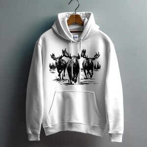 RUNNING MOOSE CHARGE Svg, Moose Gallop Svg Files for Cricut, Moose ...