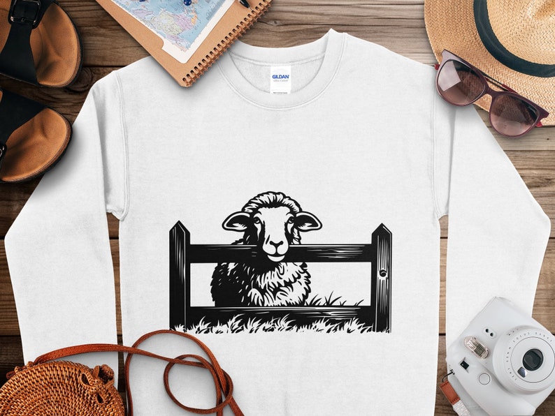WOOLY SHEEP FARM Svg, Rustic Sheep Barn Svg Files for Cricut, Sheep ...