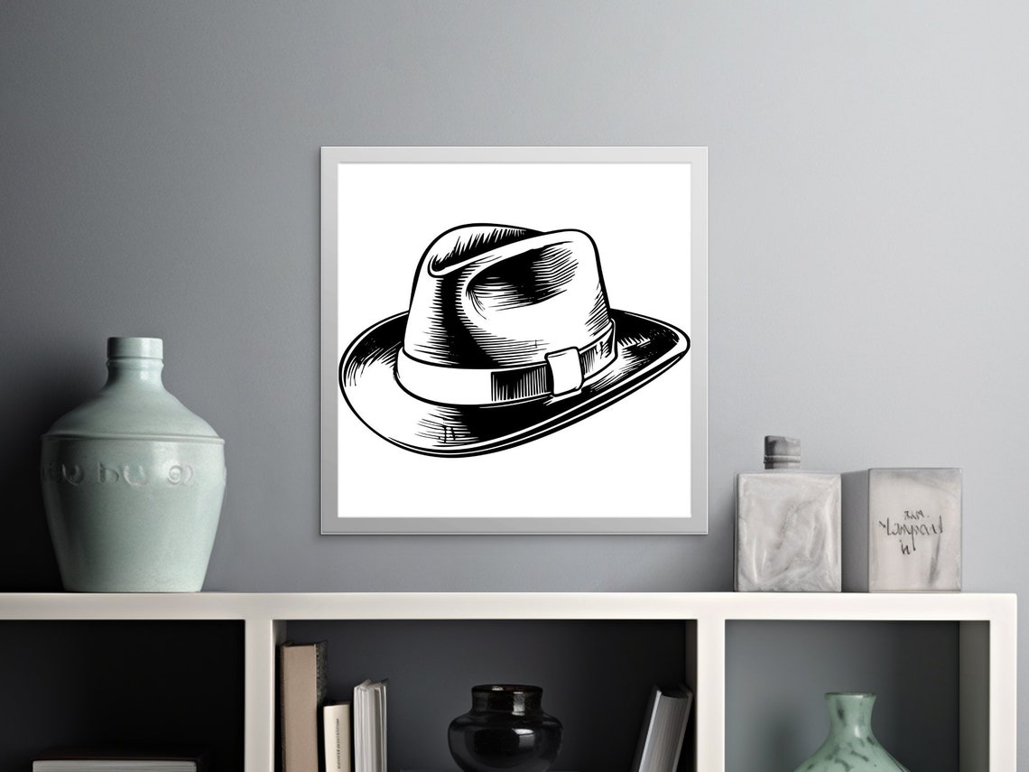 FEDORA HAT SVG, Fedora Hat Svg Files for Cricut, Fedora Hat Clipart ...