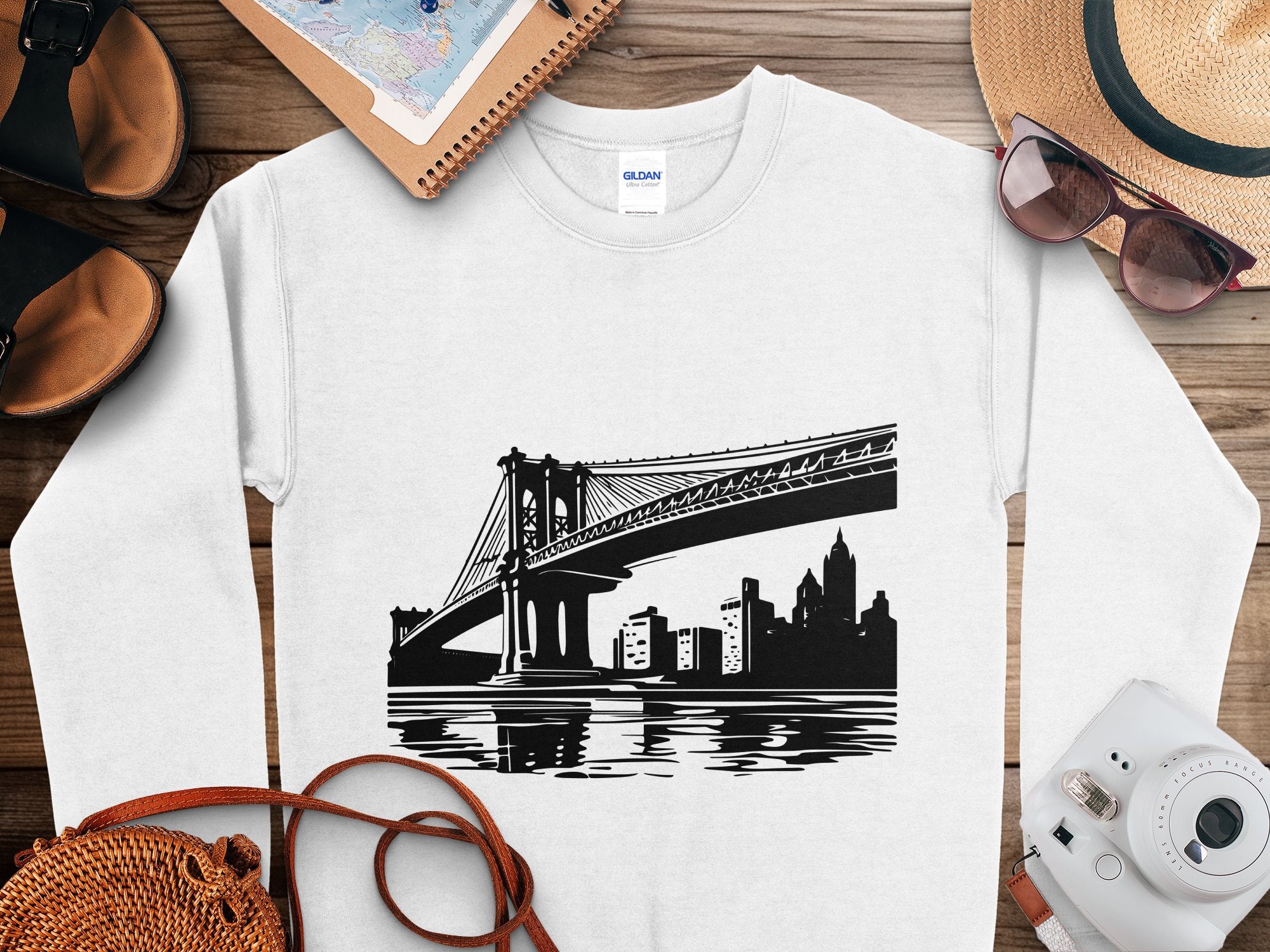 BROOKLYN BRIDGE Svg, Brooklyn Bridge NYC Svg Files for Cricut ...
