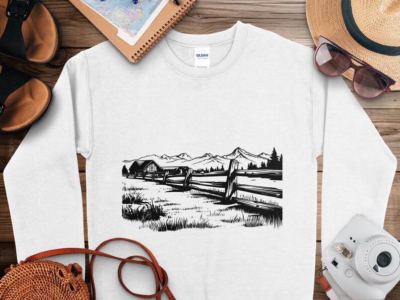 RUSTIC FARM FENCE Svg, Rustic Farm Fence Gate Svg Files for Cricut ...