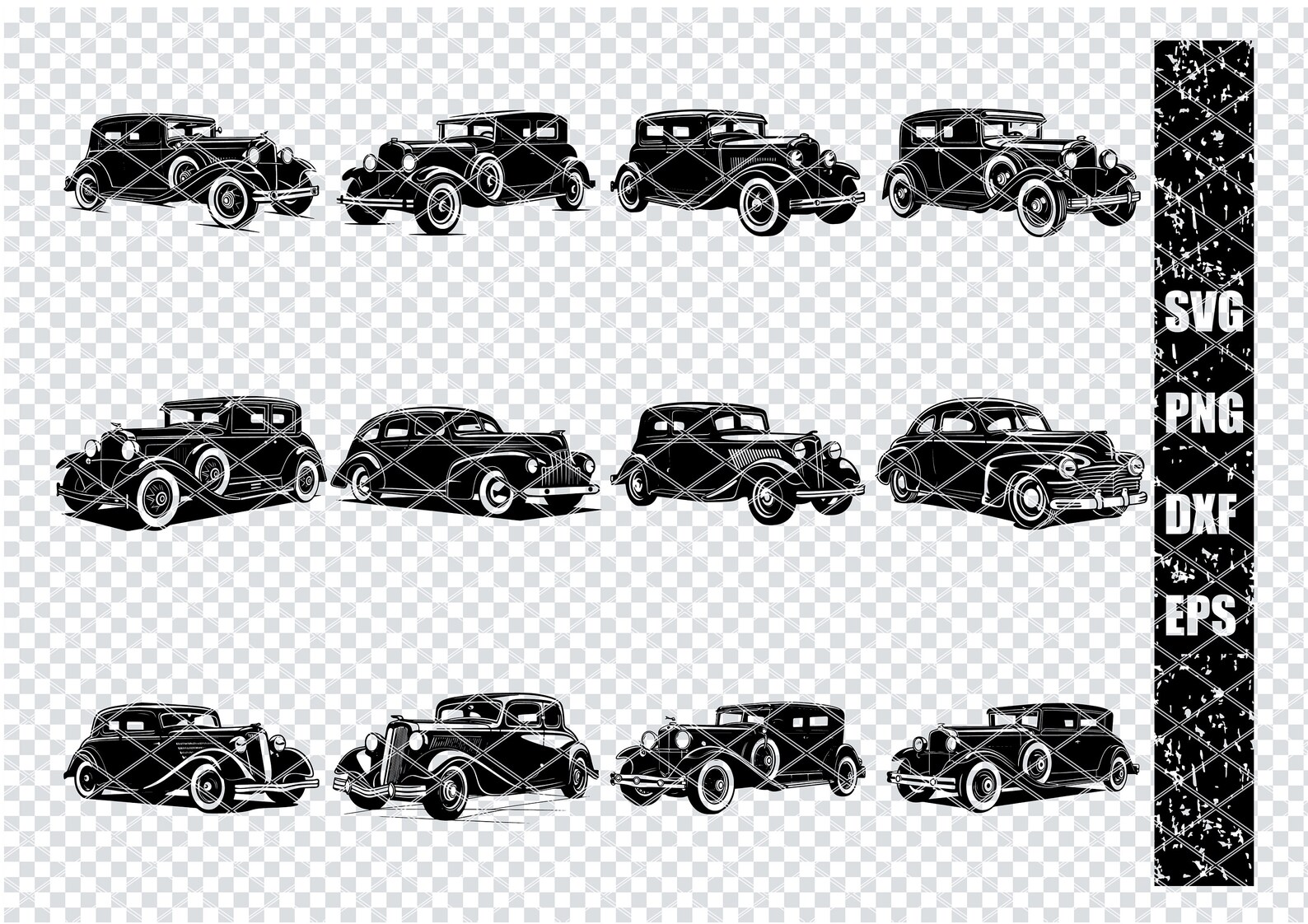 VINTAGE ANTIQUE CAR Svg, Classic Antique Motorcar Svg Files for Cricut ...
