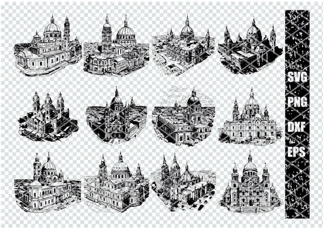 BASILICA CATHEDRAL SVG, Basilica Church Svg Files for Cricut, Basilica ...
