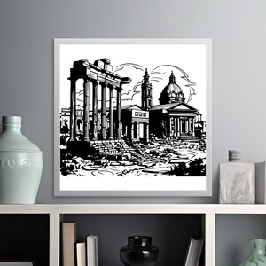 ANCIENT ROMAN RUINS Svg, Roman Forum Ruins Svg Files for Cricut, Roman ...