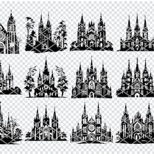 CHURCH CATHEDRAL SVG, Cathedral Svg Files for Cricut Worship Place ...