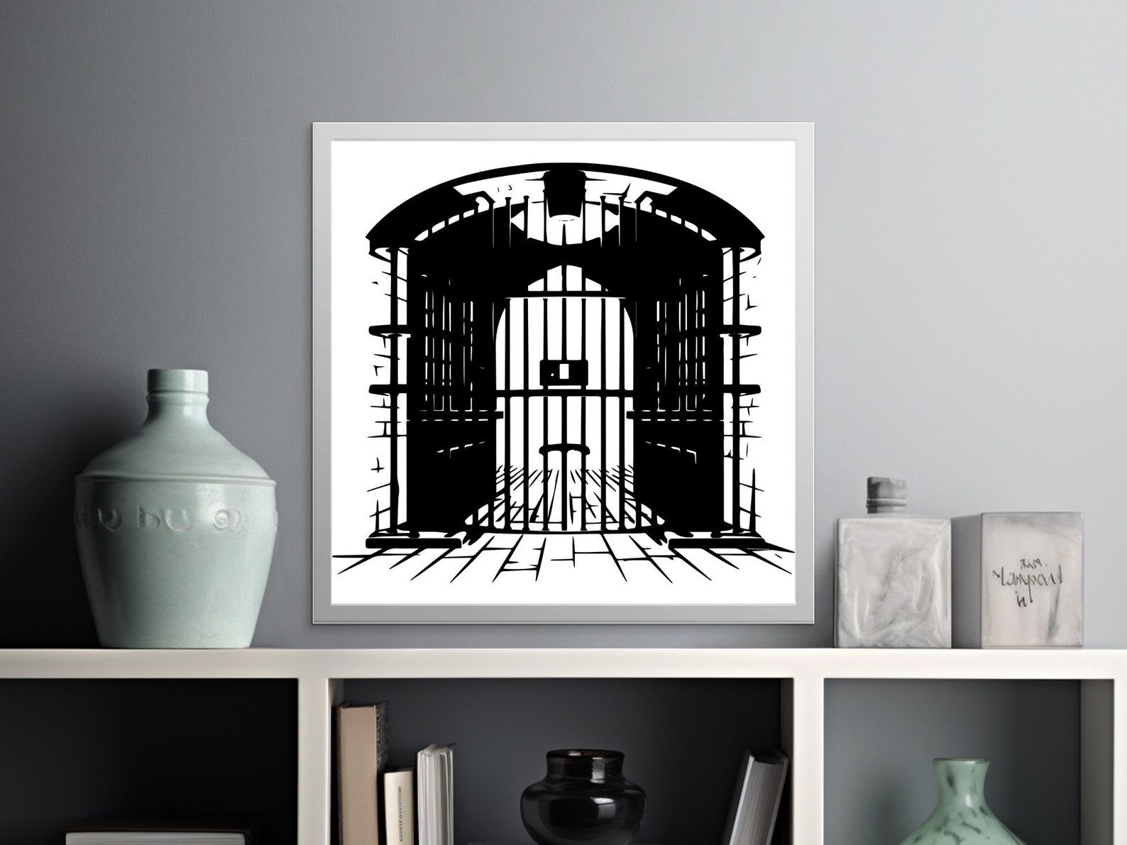 PRISON JAIL CELL Svg, Dungeon Cell Svg Files for Cricut, Penitentiary ...