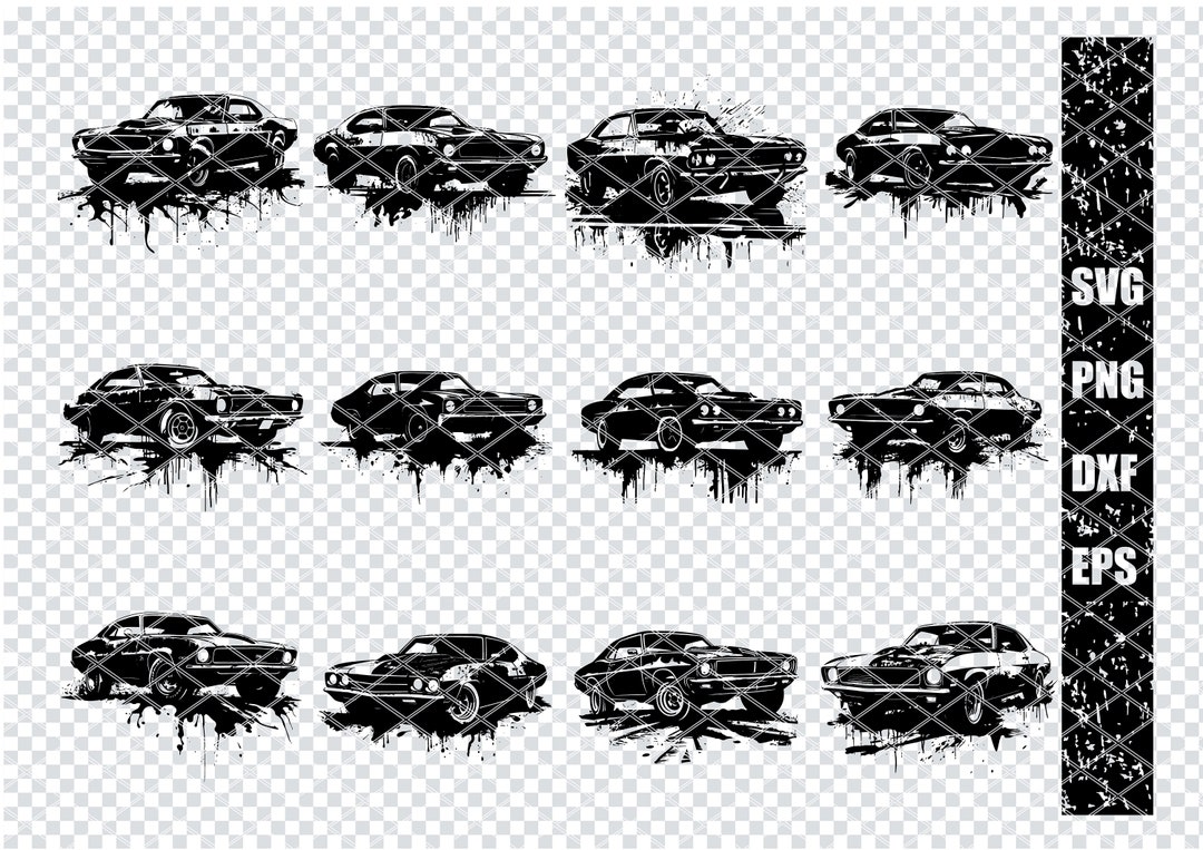 AMERICAN MUSCLE CAR Svg, Classic Muscle Car Svg Files for Cricut ...