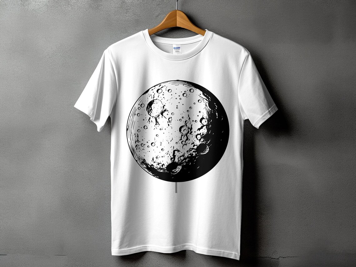 FULL MOON SVG, Lunar Moonlight Svg Files for Cricut, Moon With Crater ...