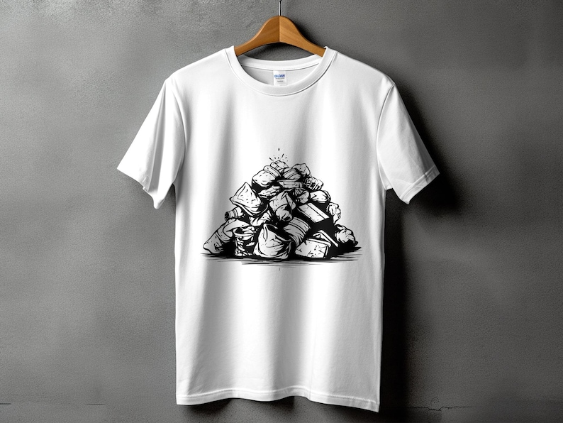 RUBBISH TRASH HEAP Svg, Pile of Rubbish Svg Files for Cricut, Junk Pile ...