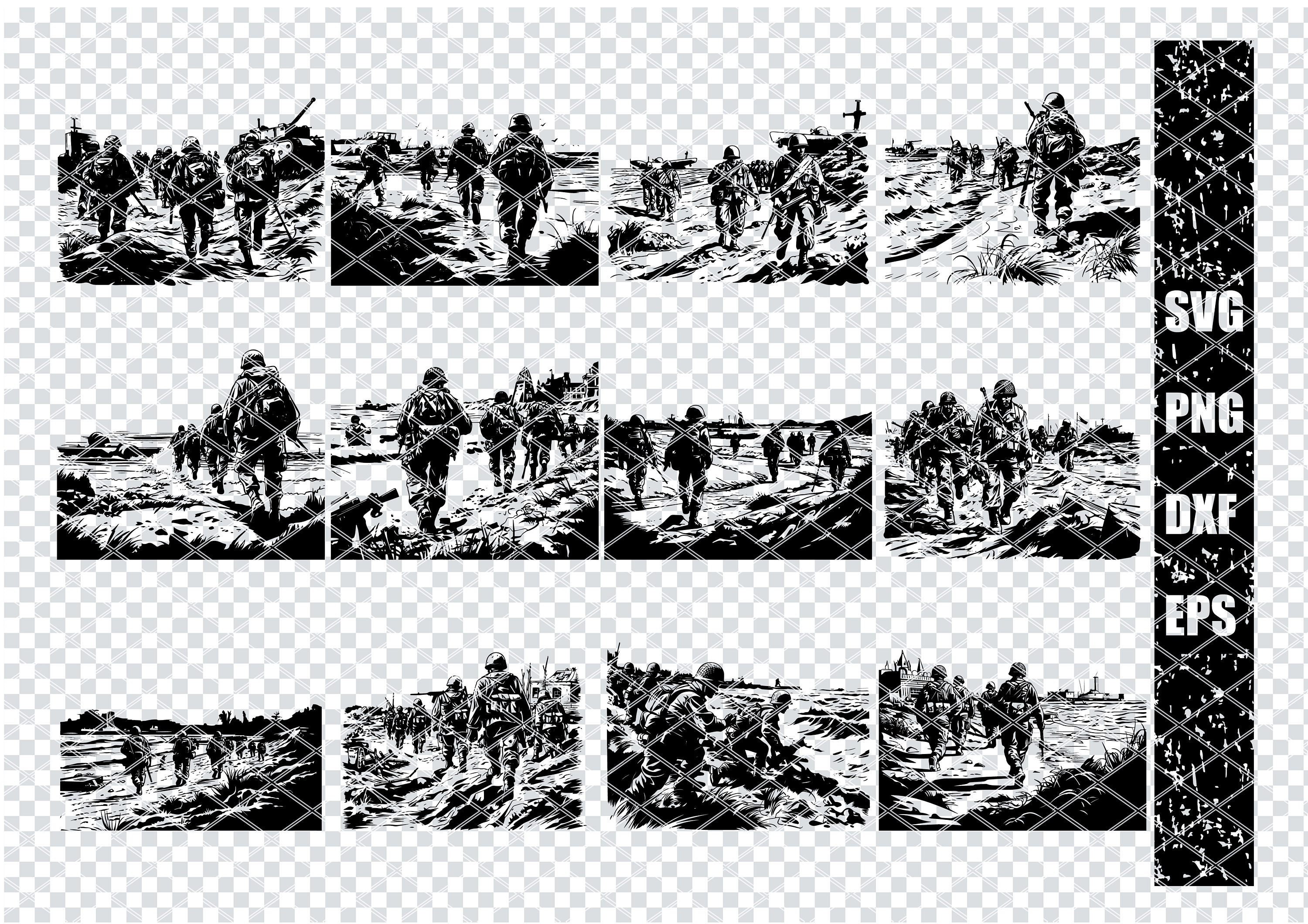 D DAY NORMANDY Svg, Normandy Landing Beach Svg Files for Cricut, World ...