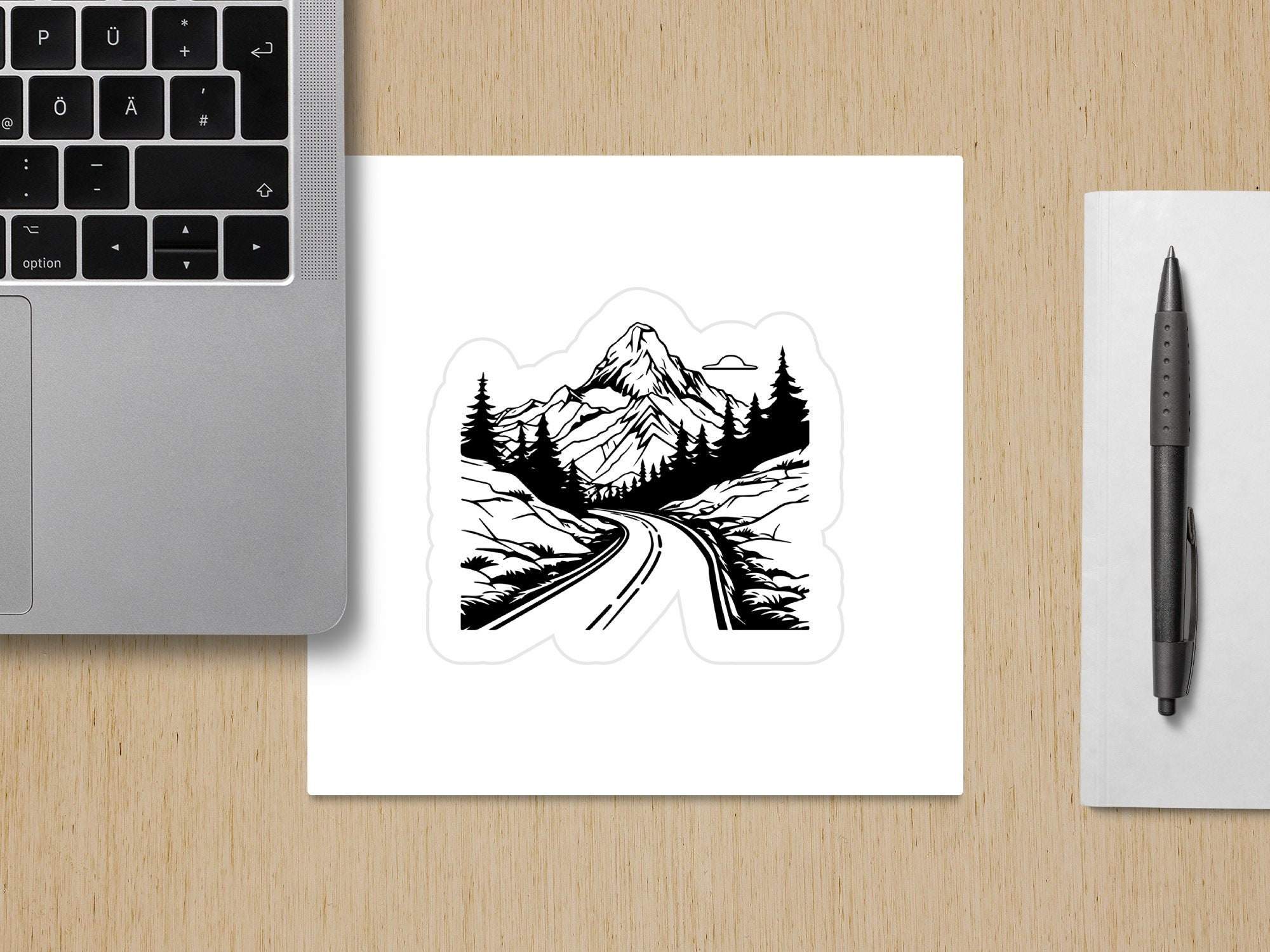 MOUNTAIN ROAD PASS Svg, Alpine Road Ridge View Svg Files for Cricut ...