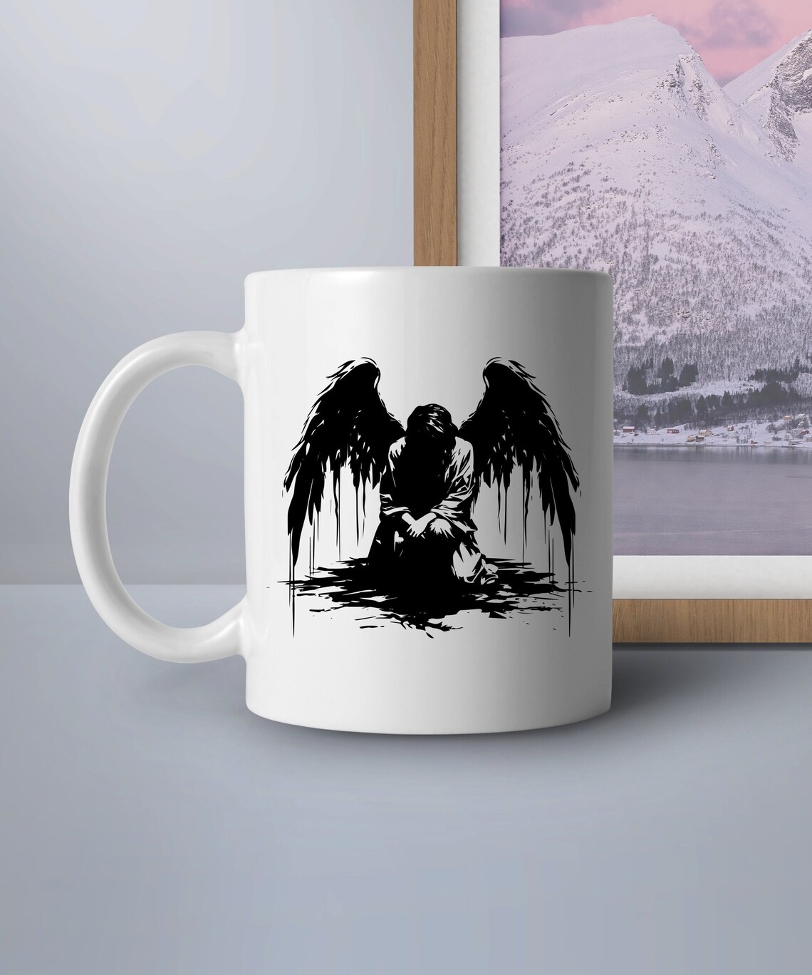 GRIEVING ANGEL SVG, Weeping Angel Svg Files for Cricut, Sad Angel ...