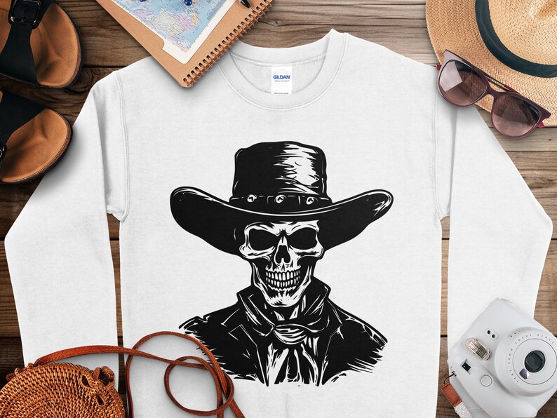 SKELETON COWBOY SVG, Undead Cowboy Svg Files for Cricut, Undead Cowboy ...