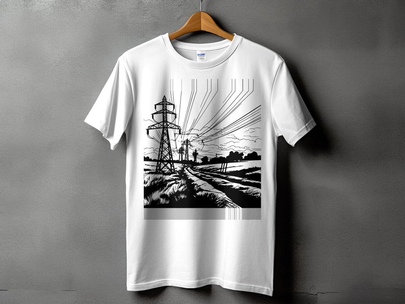 ELECTRIC POWER LINES Svg, Power Lines Grid Svg Files for Cricut, Power ...