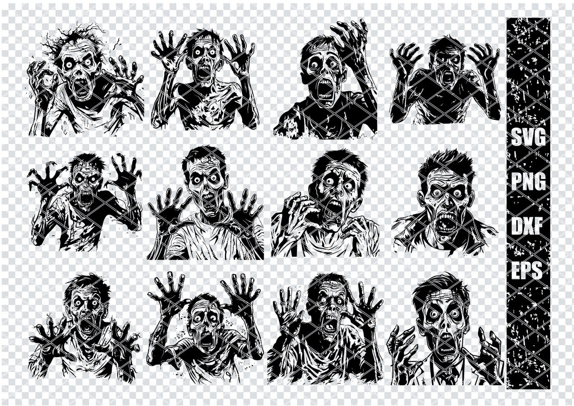 UNDEAD ZOMBIE SVG, Zombie Apocalypse Svg Files for Cricut, Zombie ...