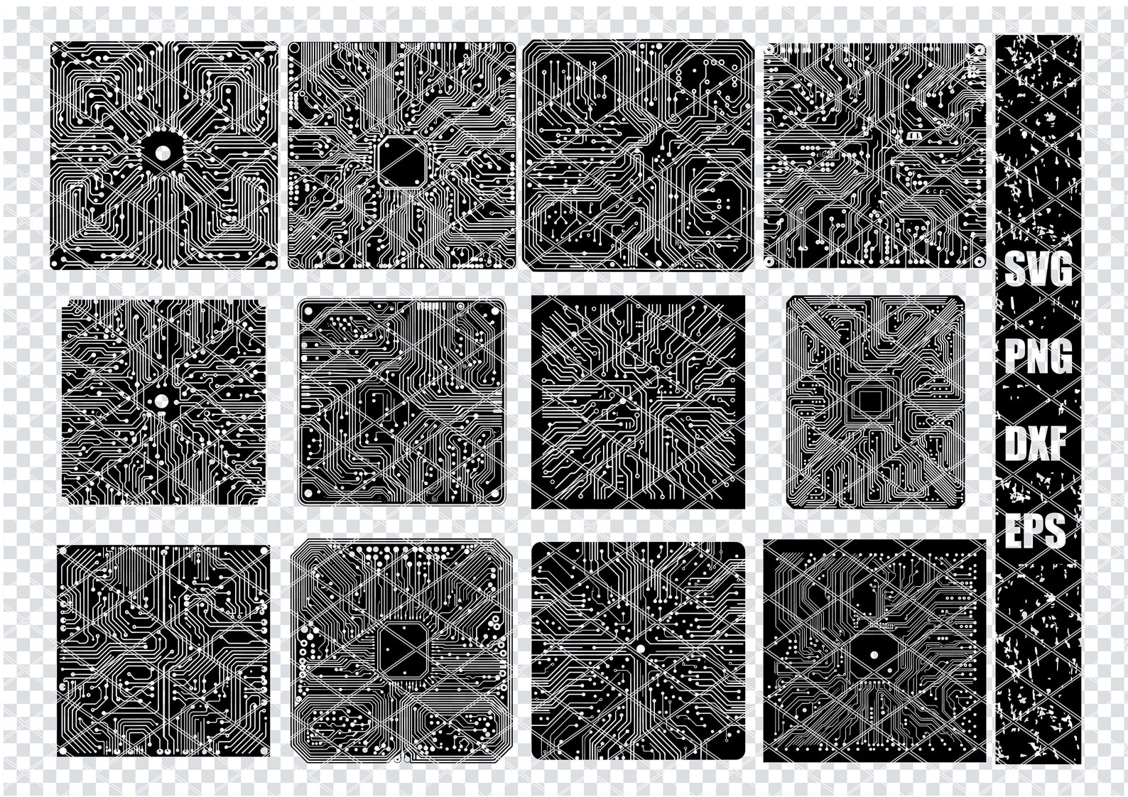 CIRCUIT BOARD SVG, Pcb Motherboard Svg Files for Cricut, Cpu Circuit ...