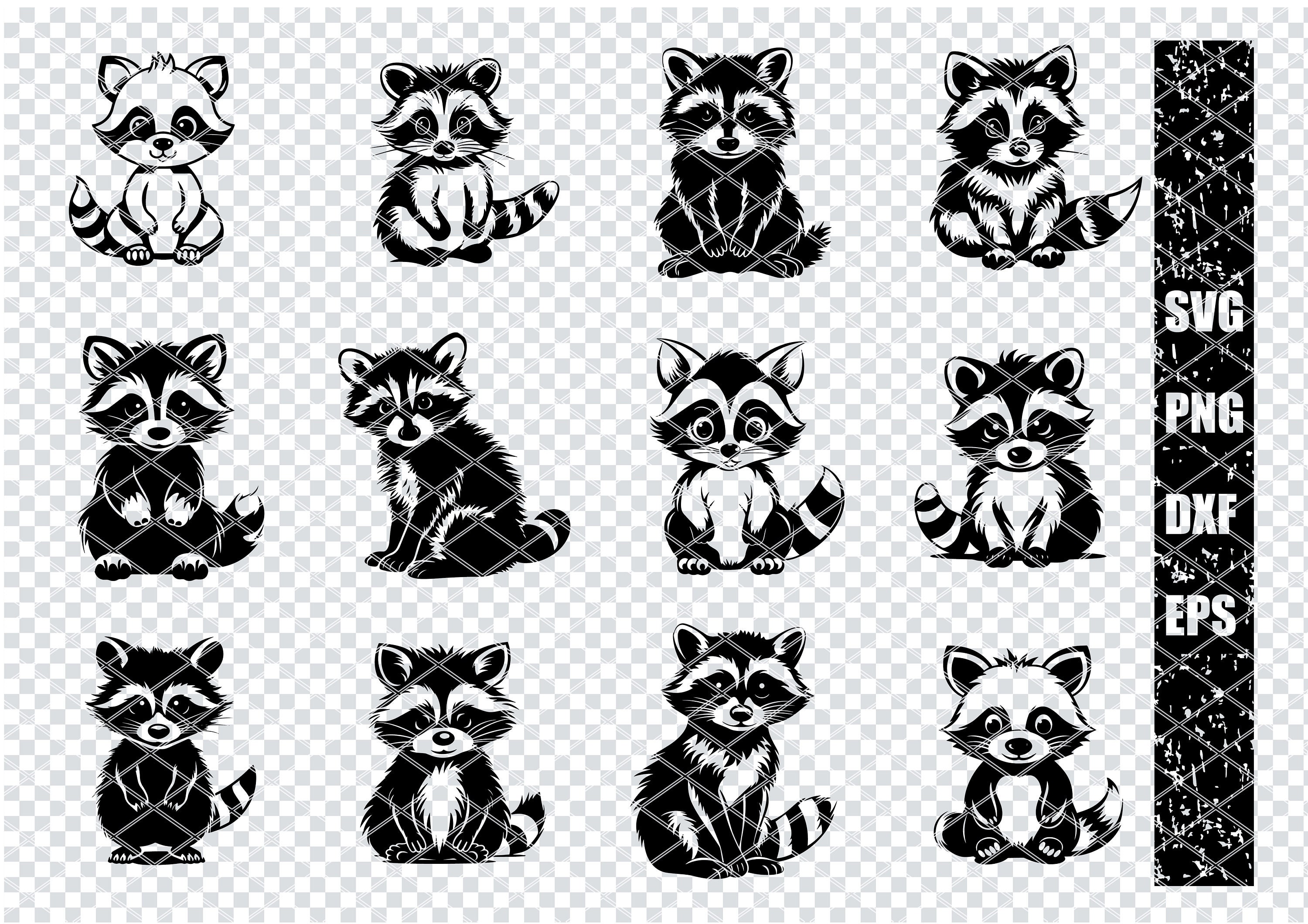 CUTE BABY RACCOON Svg, Adorable Raccoon Svg Files for Cricut, Tiny Baby ...