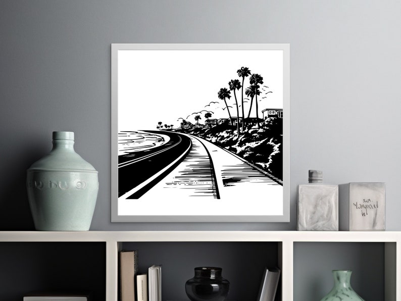 COASTAL ROAD HIGHWAY Svg, Coastal Road Route Svg Files for Cricut ...