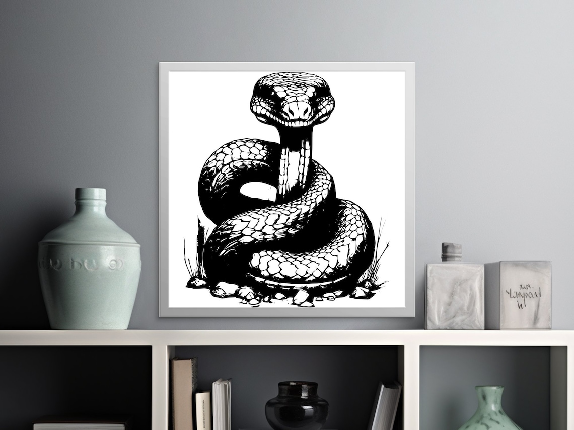 SNAKE SVG, SNAKE Svg Files for Cricut, Rattlesnake Clipart, Laser Cut ...