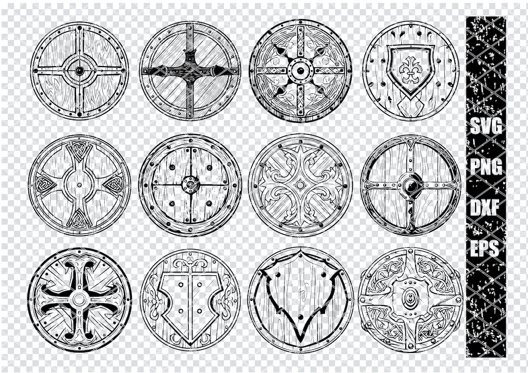 MEDIEVAL KNIGHT SHIELD Svg, Medieval Viking Shield Svg Files for Cricut ...